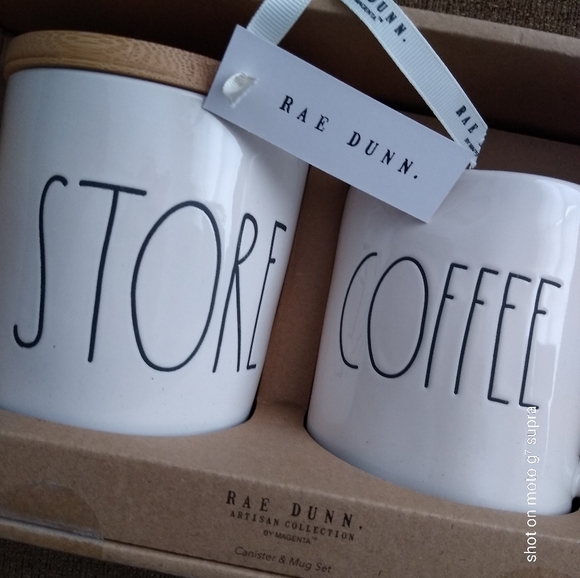 Rae Dunn | Kitchen | Rae Dunn Canister And Mug Set | Poshmark